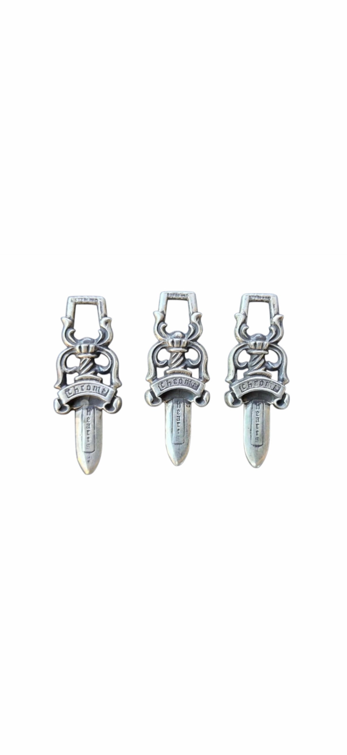 Chrome Hearts .925 Silver Zip Dagger Pendant – ShopGarms